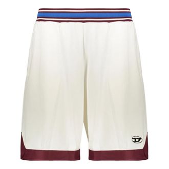 Diesel Homme, Shorts, Blanc, Taille: XL Bermuda avec taille &eacute;lastiqu&eacute;e
