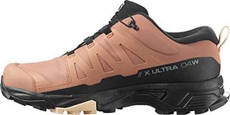 Salomon Femme X Ultra 4 GTX W Chaussures de Randonnée Basses, Mocha Mousse/Black/Almond Cream, 37 1/3 EU