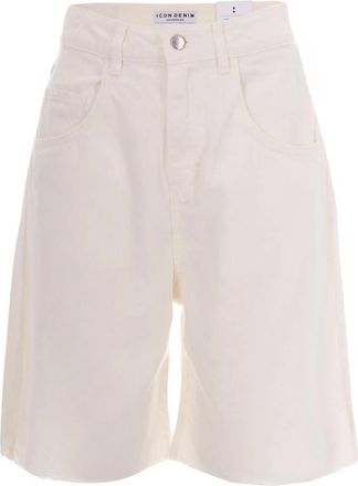 Icon Denim Los Angeles Femme, Shorts, Blanc, Taille: W29 Shorts d&eacute;contract&eacute;s