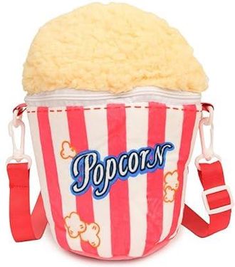 Generic Fiorky Sac seau &agrave; pop-corn pour femme et fille - Sangle r&eacute;glable - Sac &agrave; bandouli&egrave;re cr&eacute;atif en peluche - Sac &agrave; main pour &eacute;tudiante - Petit sac &agrave; main