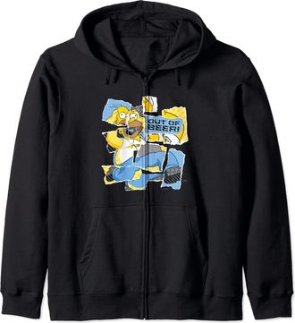 The Simpsons Homer Simpson Out of Beer All Torn Up Kapuzenjacke