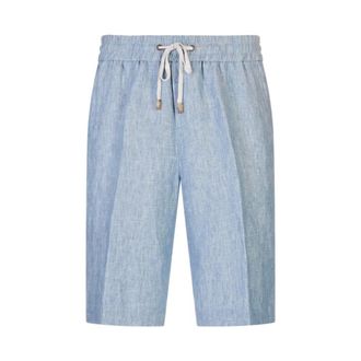 PESERICO Homme, Shorts, Bleu, Taille: XL Wide Jogger Bermuda Shorts
