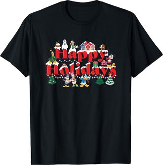 Disney Mickey & Friends Christmas Snow-Capped Happy Holidays T-Shirt
