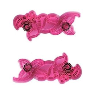 PME 108SD008 JEM Cutwork-Rosenausstecher, Sortiment, 2-zweiteilig, Kunststoff, Ivory, 14 x 2 x 18.5 cm