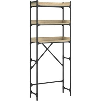 vidaXL Waschmaschinenregal Sonoma-Eiche 67x25x163 cm Holzwerkstoff Vidaxl