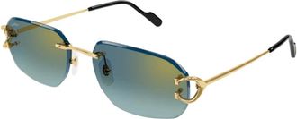 Cartier Stilvolle Sonnenbrille f&uuml;r schicken Look - - Accessories - unisex - Gelb - 56 MM