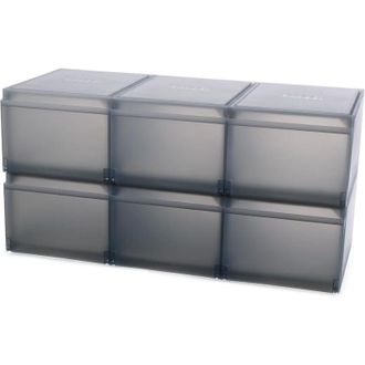 Joseph Joseph Box de Storage de Shoes ShoeCase, 6 St&uuml;ck, f&uuml;r die Organisation von Schuhen, stapelbar Design, transparentes Fenster, widerstandsf&auml;higes Material
