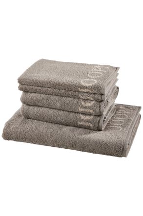 Joop Frottierset, Grau, Textil, 5-teilig, Uni, Oeko-Tex Standard 100, saugf&auml;hig, Aufh&auml;ngeschlaufe, strapazierf&auml;hig, angenehm weich, hochwertige Qualit&auml;t, B