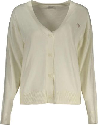 Guess Long Sleeve Cardigan - - Knitwear - Damen - Wei&szlig; - S