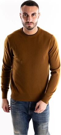 Paolo Pecora Homme, Pulls, Brun, Taille: L Pull ras du cou