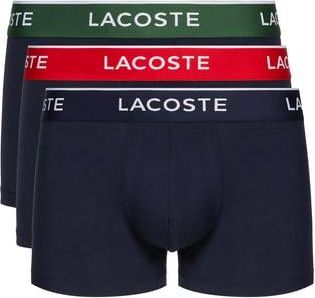 Lacoste Lot de 3 boxers en coton m&eacute;lang&eacute;
