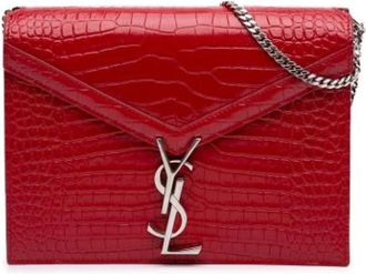 Saint Laurent Sac bandouli&egrave;re Cassandra Pre-owned - Femme - Pre-owned - Rouge - Taille: ONE Size