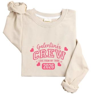 Generic Galentines Gang Sweatshirt Galentines Day Shirt Funny Saint-Valentin pour femme, kaki, 3XL