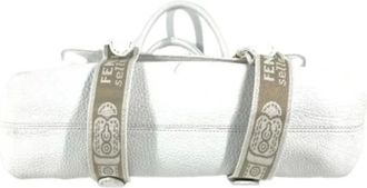 Fendi Sac bandouli&egrave;re cabas vintage Pre-owned - Femme - Pre-owned - Blanc - Taille: ONE Size