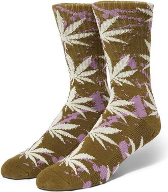 HUF SOCKS SPLATTER PLANTLIFE OLIVE