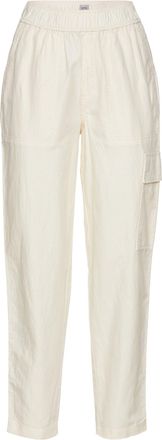 Camel Active Damen Loose Fit Hose aus Leinenmix Knochenwei&szlig;, womenswear-28/32