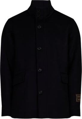 Slowear Manteau col montant en laine m&eacute;lang&eacute;e