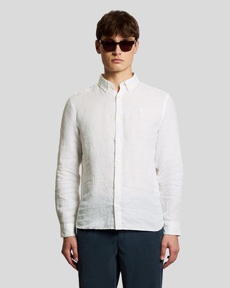 Lyle & Scott Langarm-Leinenhemd