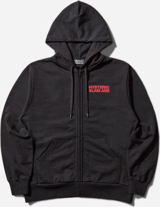 Hysteric Glamour Slam Jam Hysteric Angels Zip Up Hoodie Black
