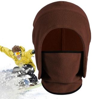 Generico Couverture Visage Pour Climat Froid | Capuche Respirant Coupe-Vent - Couverture Visage Compl&egrave;te pour Activit&eacute;s Sportives - Pour Hommes Hiver Ski Moto 