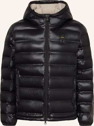 Blauer Steppjacke Charles schwarz