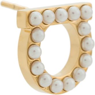 Ferragamo Creor Stud Earrings - Gold