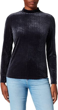 Taifun Damen T-shirt 1/1 mouw T Shirt, Obsidian, 34 EU