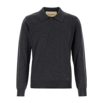 Valentino Garavani Polo Maglia - - Knitwear - Herren - Grau - XL