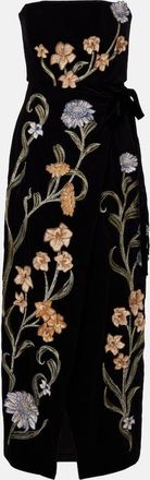 Agua Bendita Robe longue Cinefila Laguna en velours