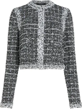 Karl Lagerfeld Femme, Pulls, Noir, Taille: 40 FR Gilet Bouclette