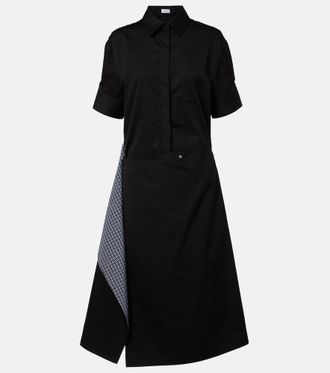 Loewe Hemdblusenkleid aus Baumwolle und Seide