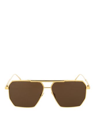 Bottega Veneta Lunettes De Soleil - Or
