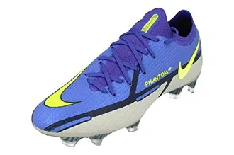 Nike Mixte Phantom Gt2 Elite FG Firm-Ground Soccer Cleats, Sapphire/Volt-Grey Fog-Blue Void, 42.5 EU