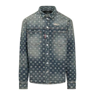 Dsquared2 Overshirt - - Shirts - Herren - Blau - XL