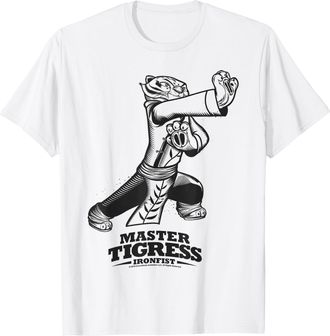 Kung Fu Panda Master Tigress Iron Fist Sketch Portrait T-Shirt