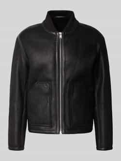 HUGO BOSS Regular Fit Lederjacke aus echtem Lammfell Modell MAFERO
