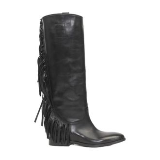Strategia Schwarze Fransenstiefel - - Shoes - Damen - Schwarzk - 41 EU