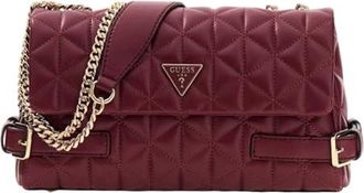 Guess sac &agrave; &eacute;paule bandouli&egrave;re Paisleigh Convertible Xbody Flap Bag Burgundy bordeaux