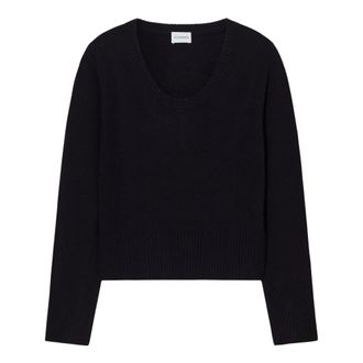 Closed Femme, Pulls, Noir, Taille: 38 FR Jersey Col Rond