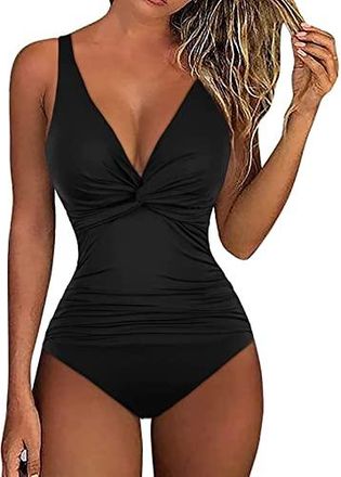 Generic Maillot De Bain Femme 1 Piece Maillot De Bain Femme Costume pour la Plage Multicolore 2023 - Bikini Une Pi&egrave;ce Dos Nu &Agrave; Larges Bretelles Sexy