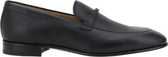 Valentino Garavani Homme, Chaussures, Noir, Taille: 40 EU Mocassins en cuir avec plaque VLogo