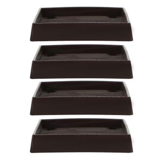 DOITOOL Baluue 4 St&uuml;ck Quadratische rutschfeste M&ouml;beluntersetzer aus Weichem Stuhlbein Bodenschutz f&uuml;r Hartholzb&ouml;den Anti Kratz Pads f&uuml;r Sofa Bett Tisch Viels