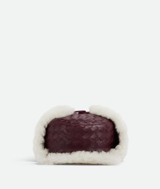 Bottega Veneta Pilotenm&uuml;tze Aus Intrecciato Leder - Bottega Veneta