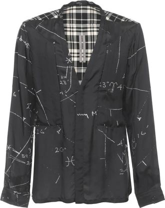 Rick Owens Homme, Chemises, Noir, Taille: XL Rick Owens Chemises