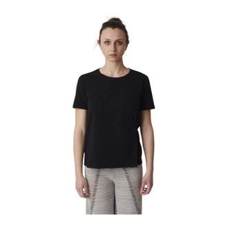 KANGRA Kurzarm Rundhals Top - - Tops - Damen - Schwarzk - XL