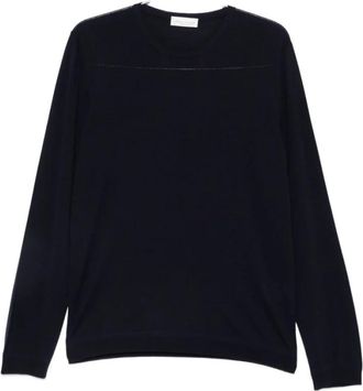 Roberto Collina Homme, Pulls, Bleu, Taille: 5XL Pull Ras du Cou