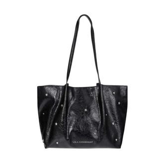 Lola Casademunt Shopper mit Stern-Nieten - - Bags - Damen - Schwarzk - ONE SIZE