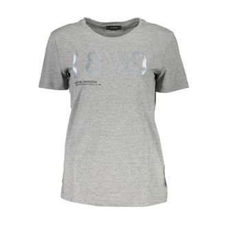 Guess Graues Baumwoll-T-Shirt f&uuml;r Frauen