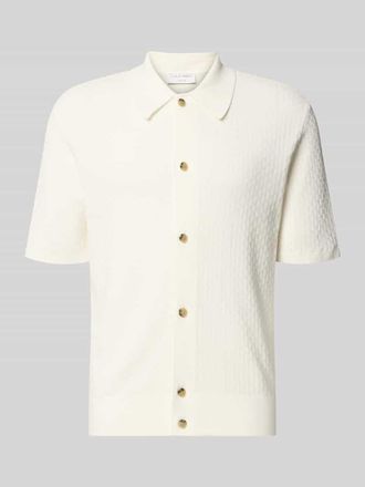 Tiger Of Sweden Regular Fit Poloshirt mit Strukturmuster Modell ARAAWEN
