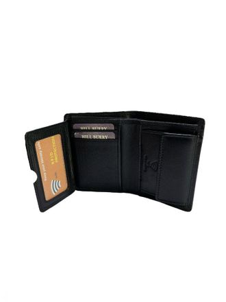 Hill Burry Unisex Wallet Black Genuine Leather Bags